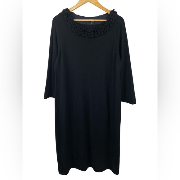 Talbots | Dresses | Talbots Plus Size X Black Italian Merino Wool ...